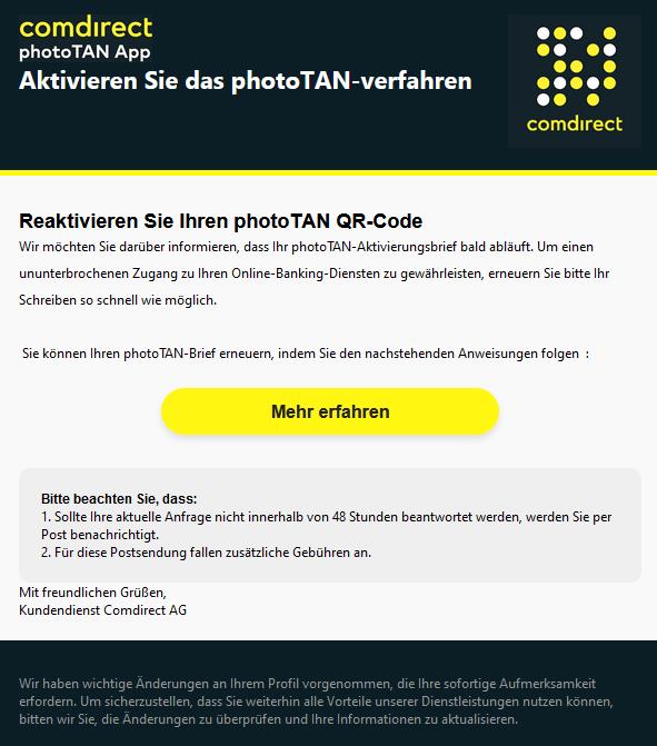 Vorsicht vor Phishing-Mails & -SMS der Commerzbank